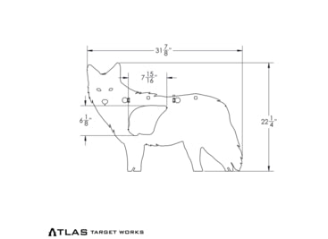 Atlas Target Works Coyote Side Profile Reactive Targets ATWFSRCSPTWLS38 ...