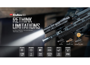 Olight Odin Mini 1250 Lumens LED Rechargeable Flashlight 6972378120731 ...