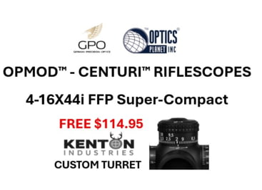 German Precision Optics OPMOD CENTURI Super Compact 4-16x44mm 30mm Tube ...