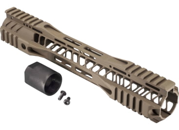 TRYBE Defense AR-15 M-LOK Extra Lightweight Quad Handguard w/ Cut Rail ...