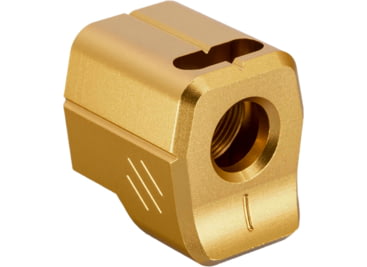 TRYBE Defense Universal Single Port 9mm Compensator TRBDSPUNI9MMFS-GLD ...