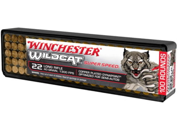 Winchester Wildcat Dynapoint Super Speed .22 Long Rifle 40 Grain ...